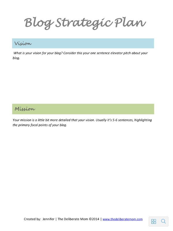 Dynamic Strategic Planning For Your Blog