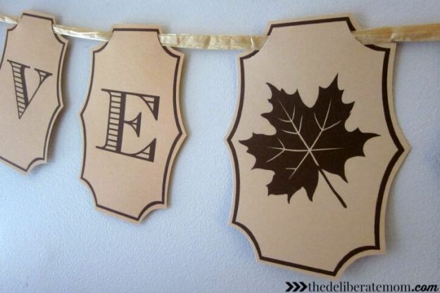How to Make a Gorgeous Thanksgiving Banner
