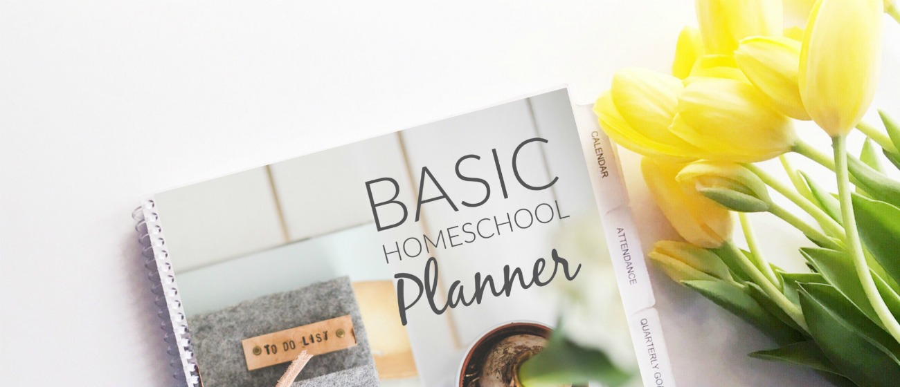 Free Downloadable Basic 4-Page Homeschool Planner